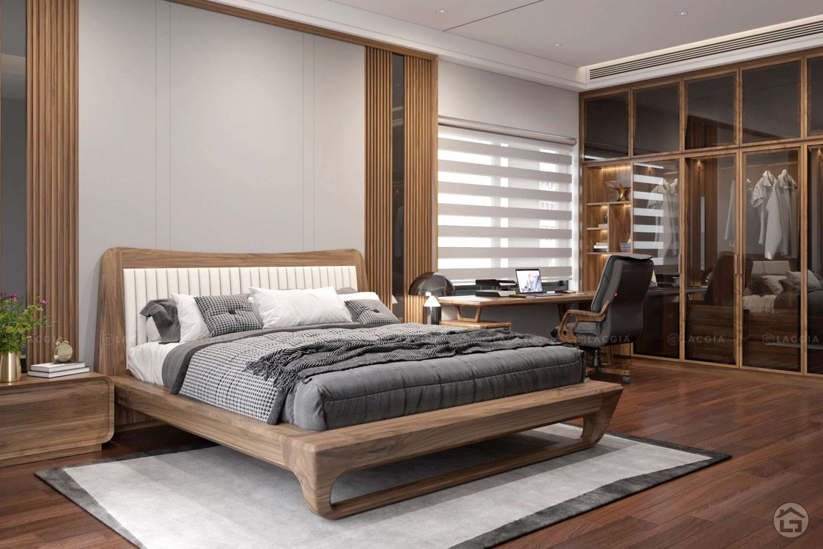 99+ Mẫu thiết kế phòng ngủ 16m2 đẹp nhất 2025 – Nội Thất Lạc Gia